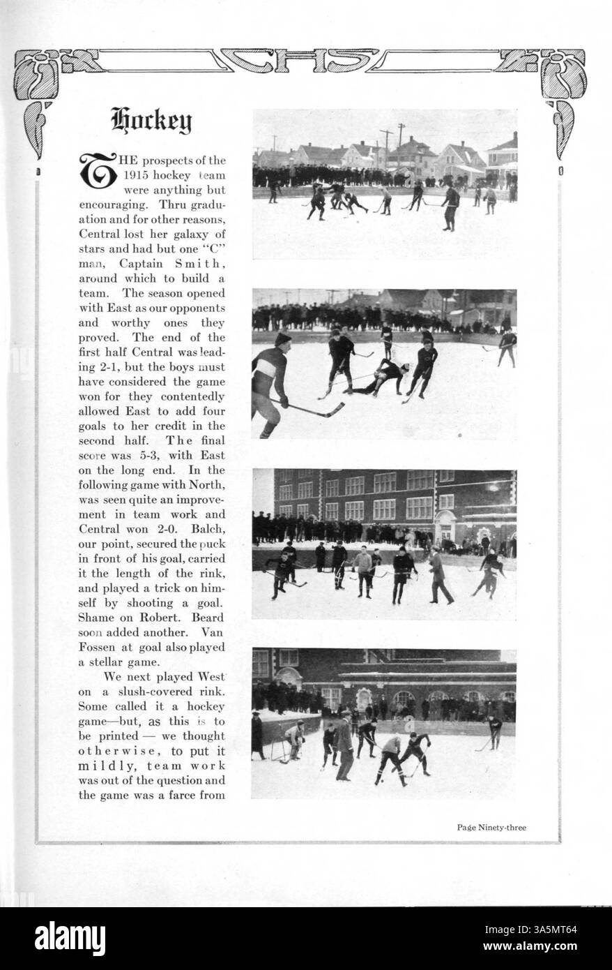 The 1915 edition of the 'Centralian' yearbook records the significant ...
