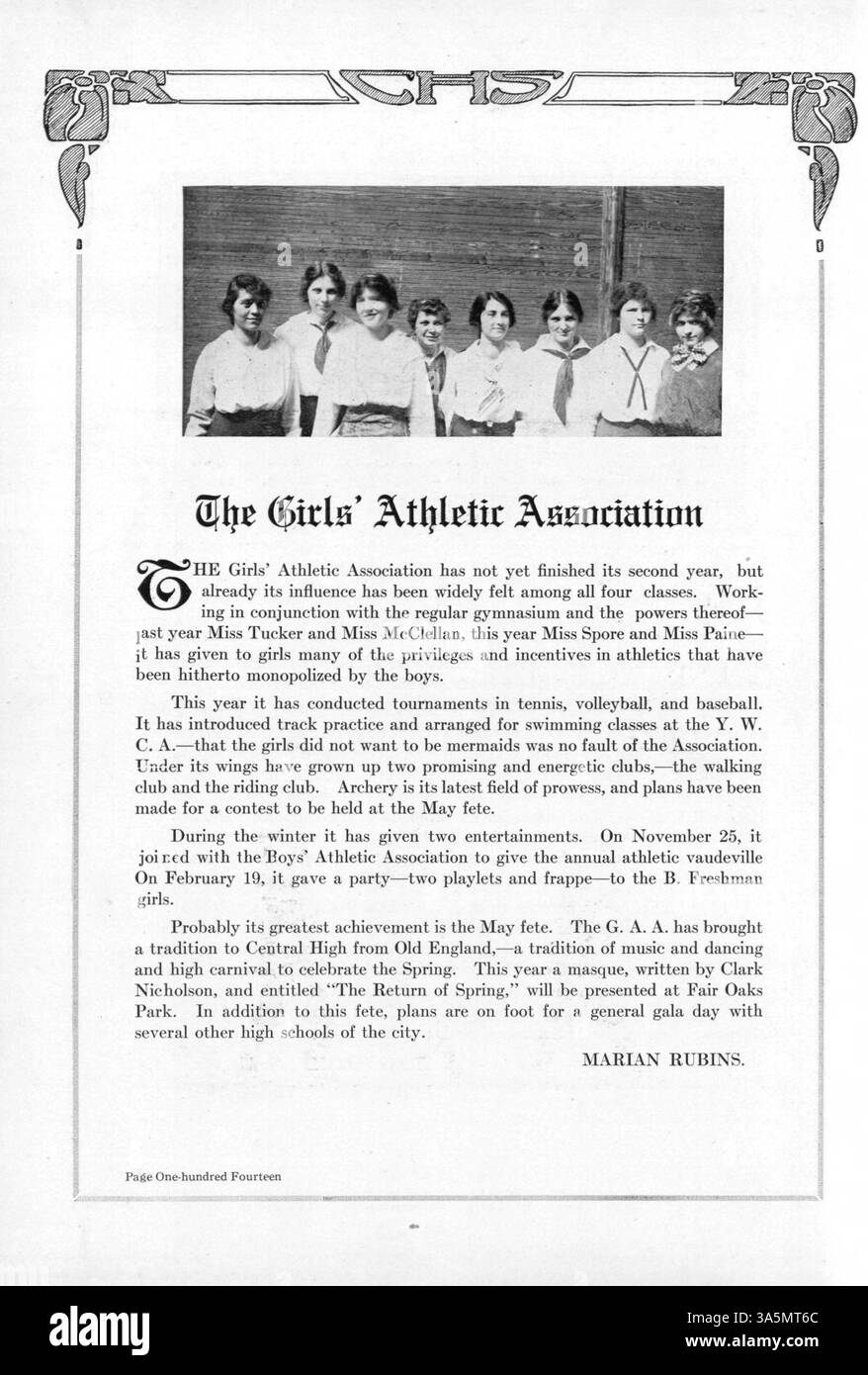 The 1915 'Centralian' yearbook captures the activities and events at ...