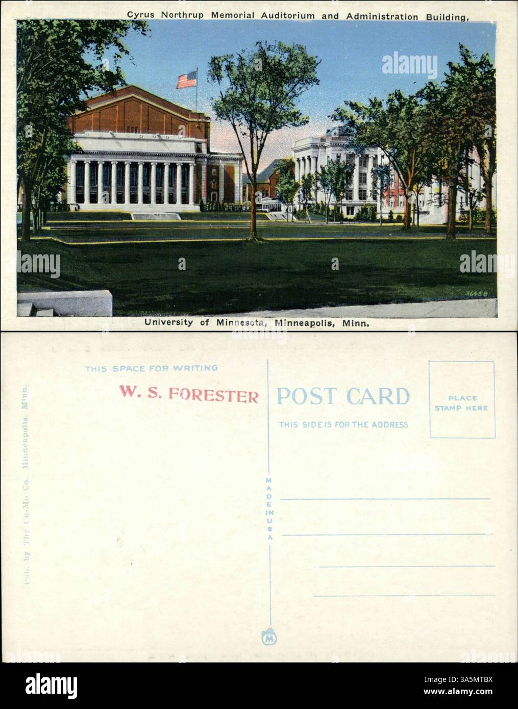 The Northrop Memorial Auditorium and Administration Building at the ...
