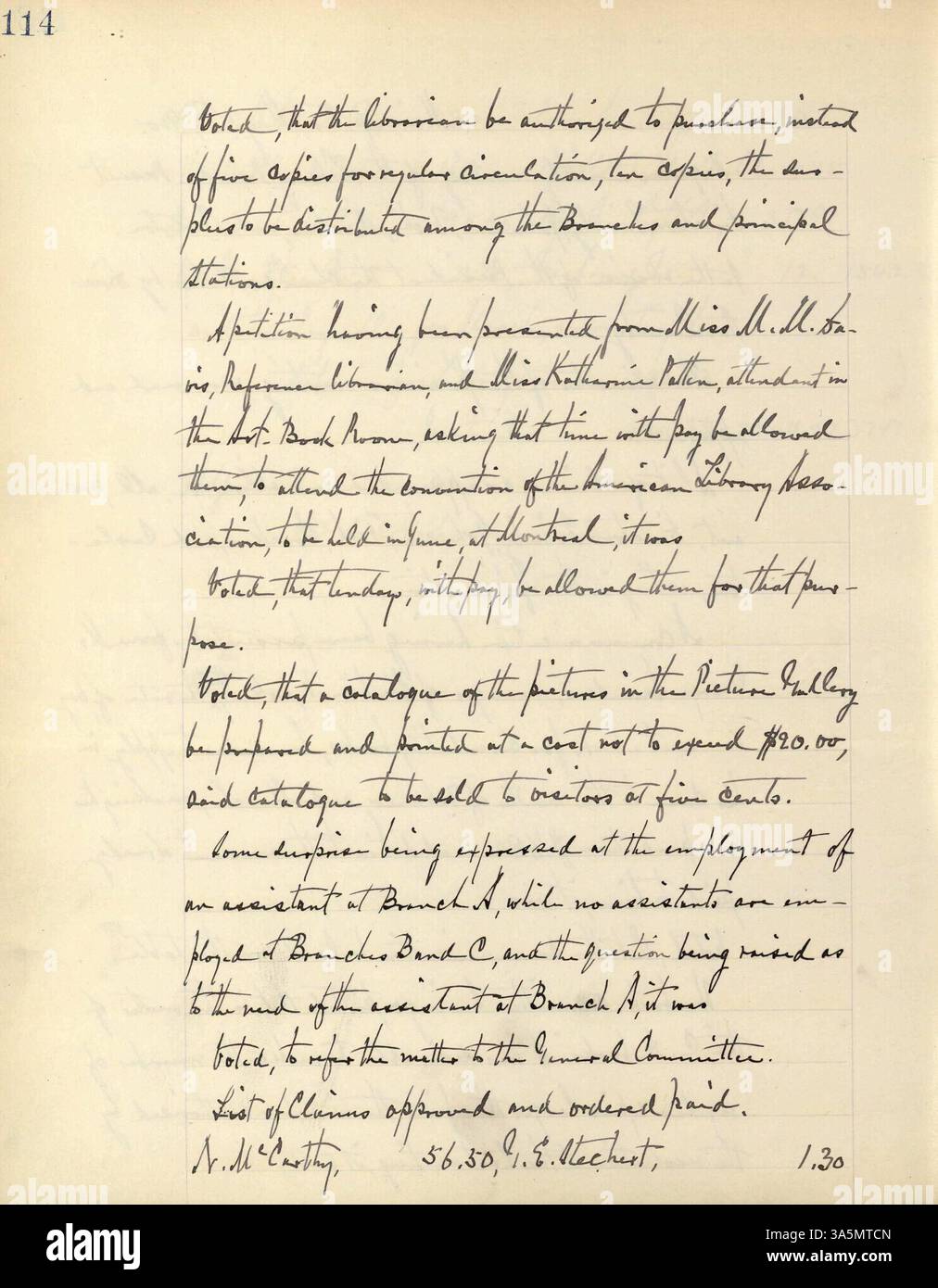 The 1900 minutes from the Minneapolis Public Library Board document ...