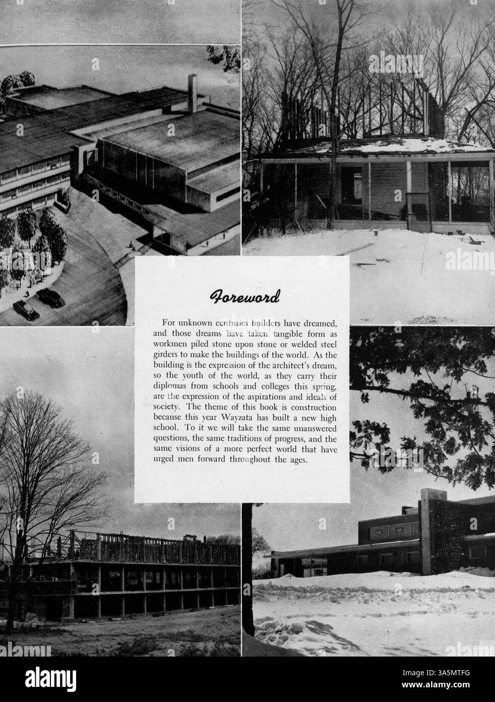 The 1951 Wayzata High School Yearbook, documenting the students ...
