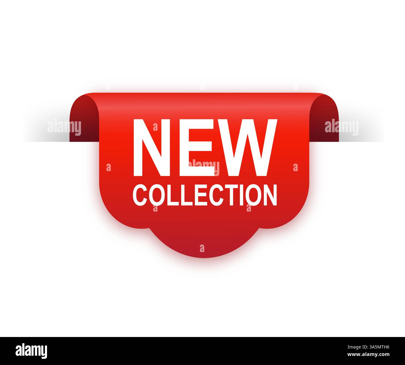 Modern red new collection sticker great design for any purposes. Vector ...