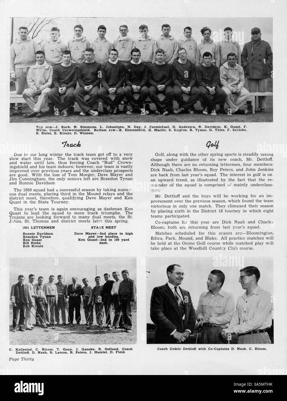 The 1951 Wayzata High School Yearbook, The Wayako, captures the ...