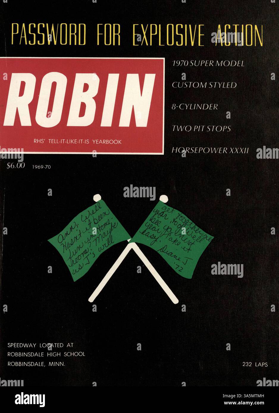 The 1970 Robbinsdale High School Yearbook, Robin 70, documents the students' achievements ...