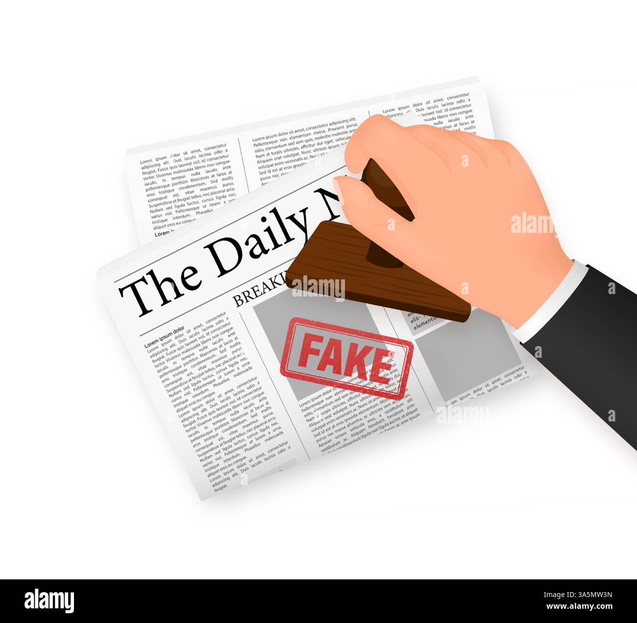Newspaper, fake news, great design for any purposes. Vector editorial ...
