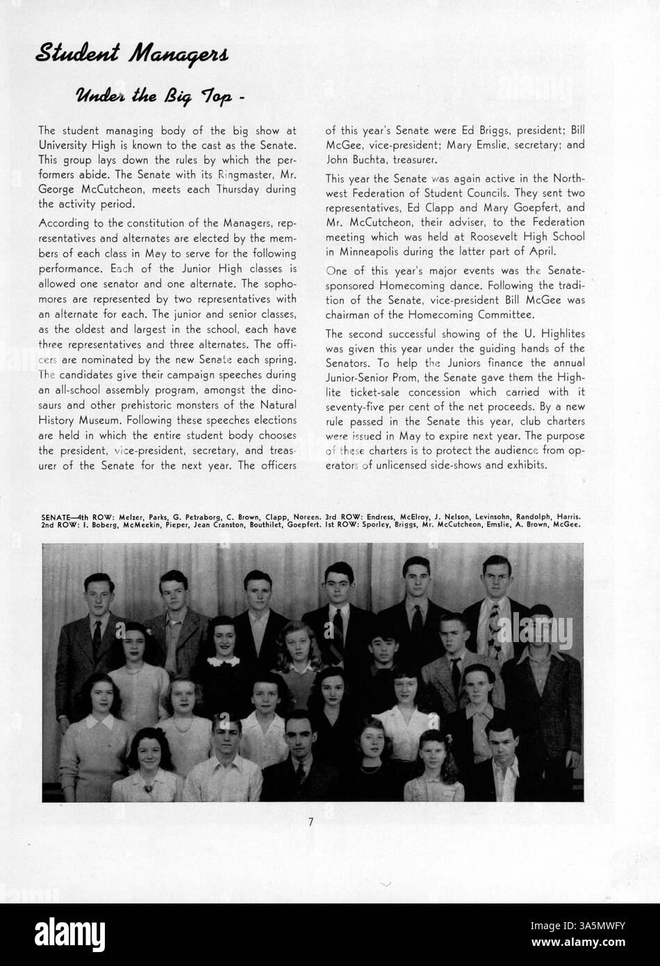 This 1944 yearbook from University High School, Bisbila, captures the ...