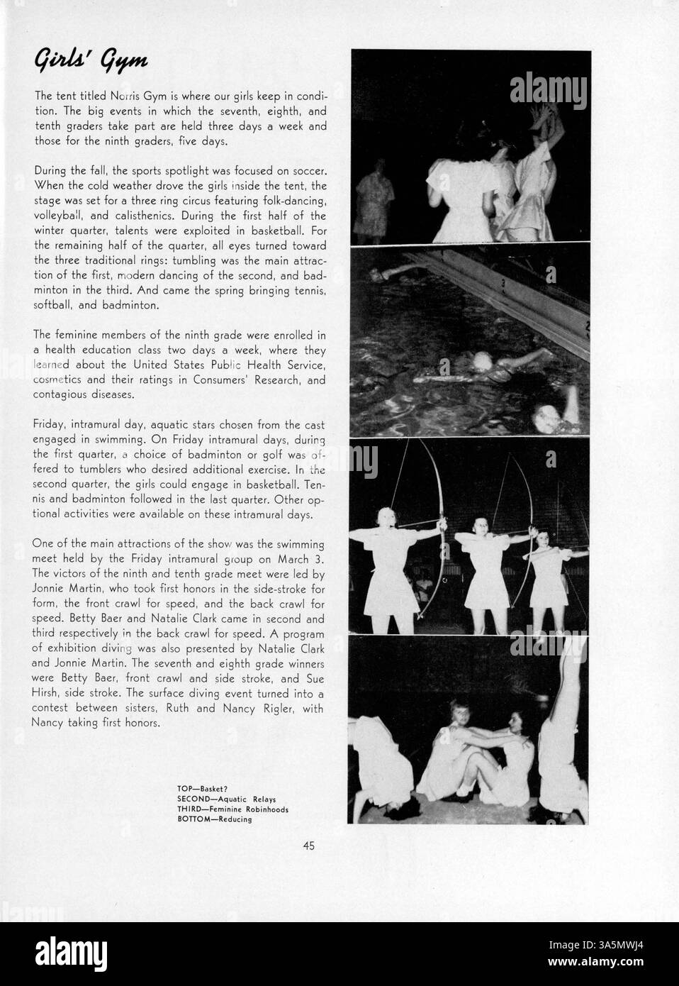 Highlights from the 1943 1944 academic year hi-res stock photography ...