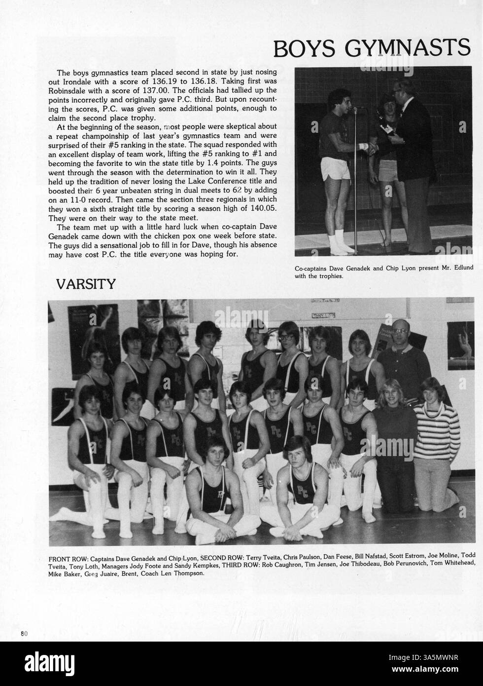 This 1980 yearbook from Park Center High School documents the students ...