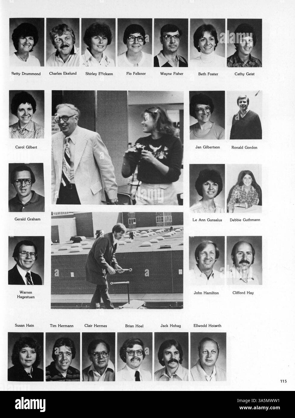 The 1980 yearbook from Park Center High features photographs and descriptions of students ...