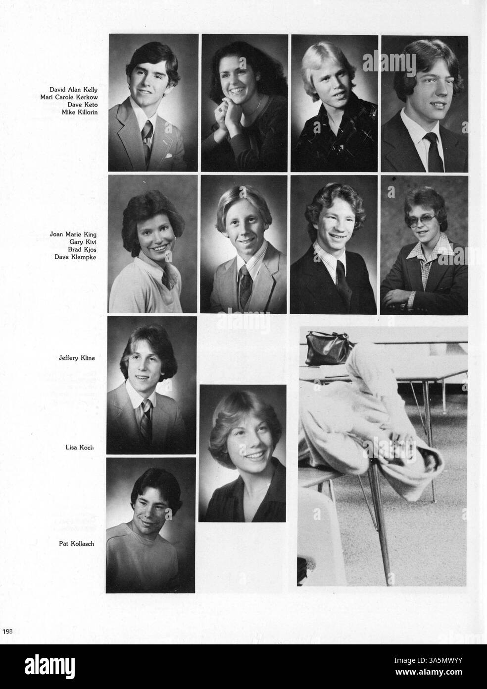 Significant school activities from the 1979 1980 year hi-res stock ...