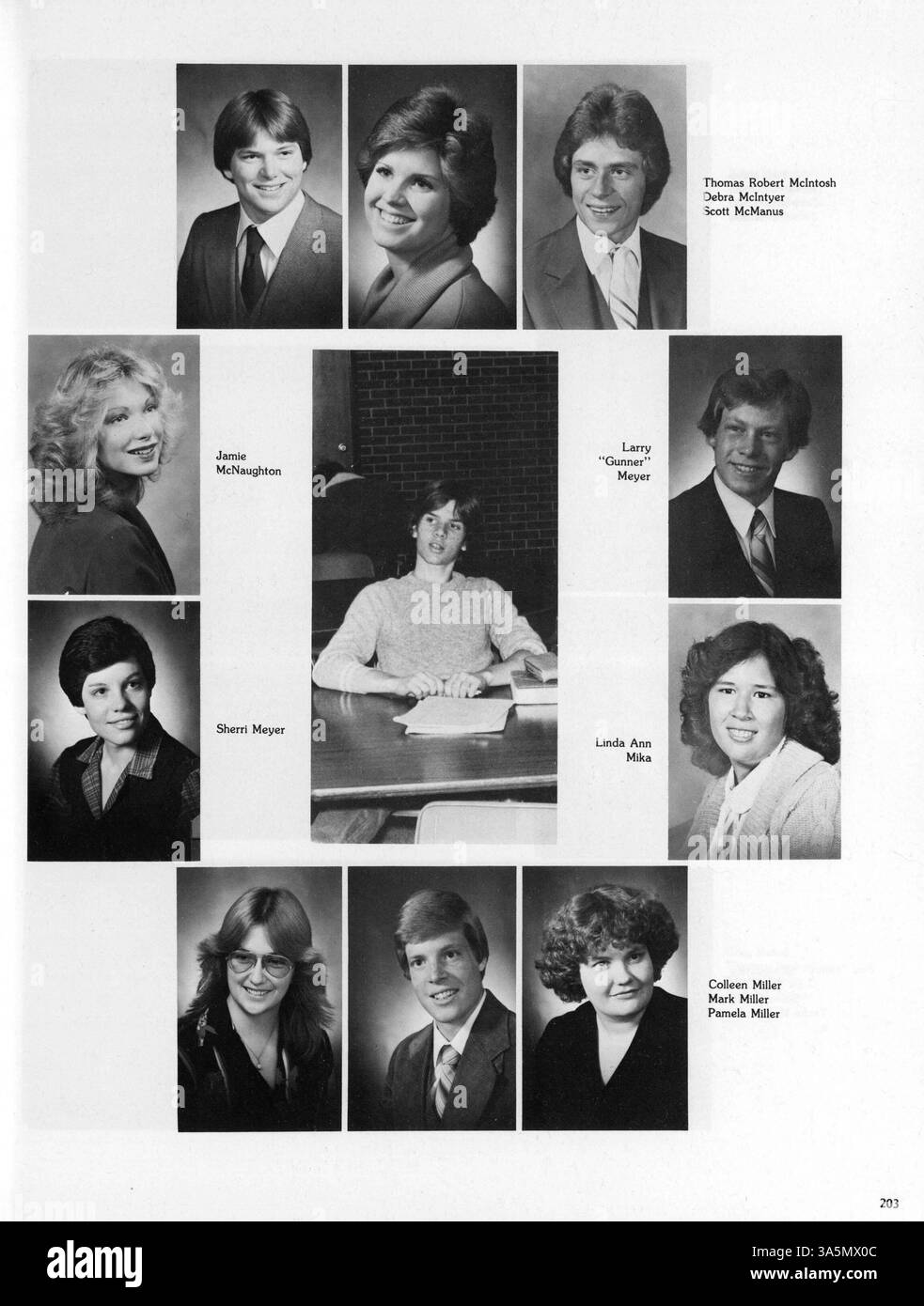 This 1980 yearbook from Park Center High details the student body ...