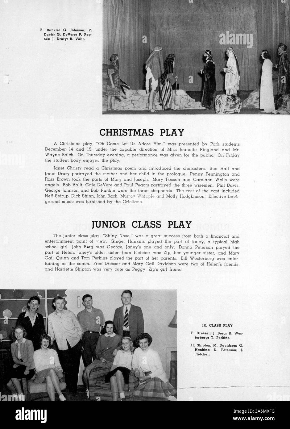 The 1945 Echowan yearbook from St. Louis Park High School highlights ...