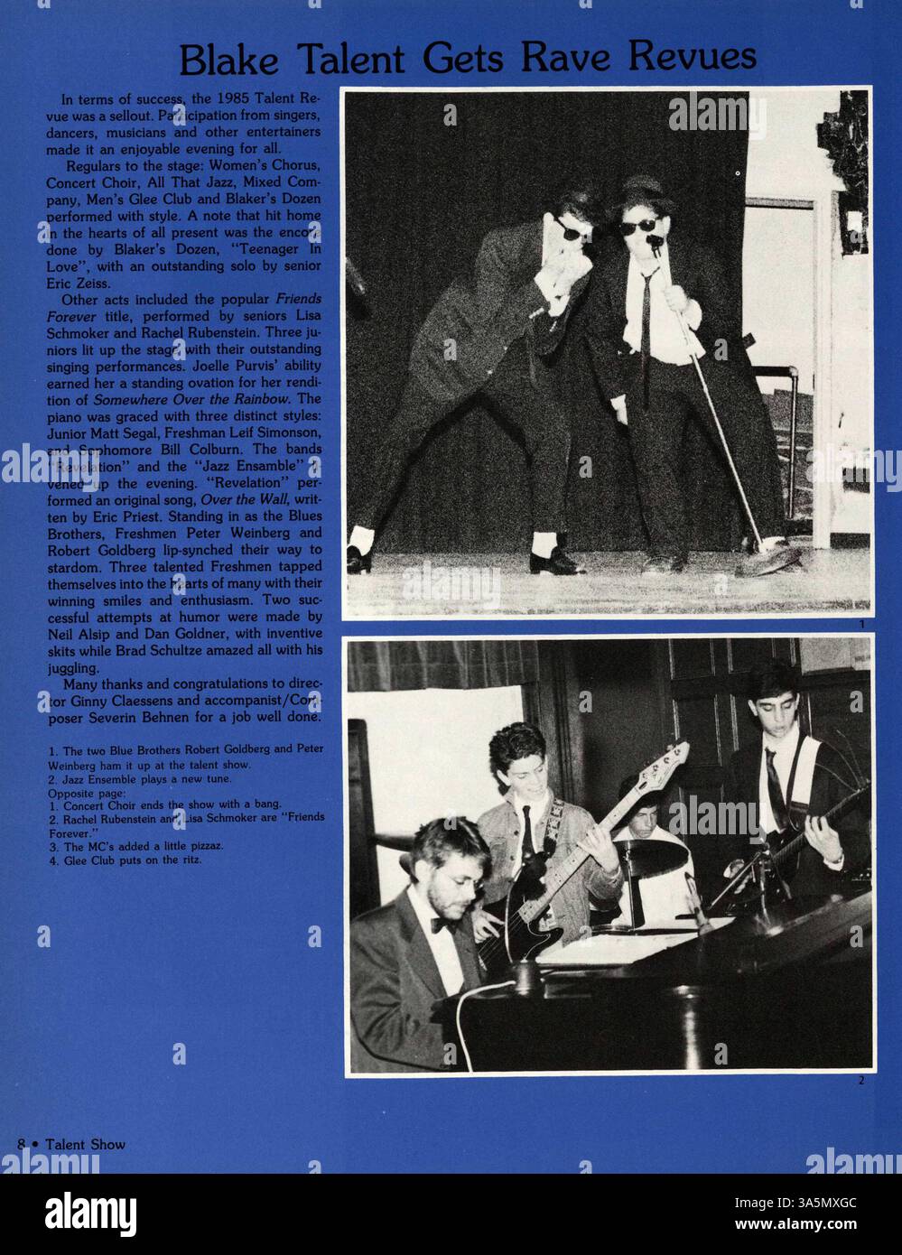 The 1986 Reflections yearbook from Blake School reflects on student ...
