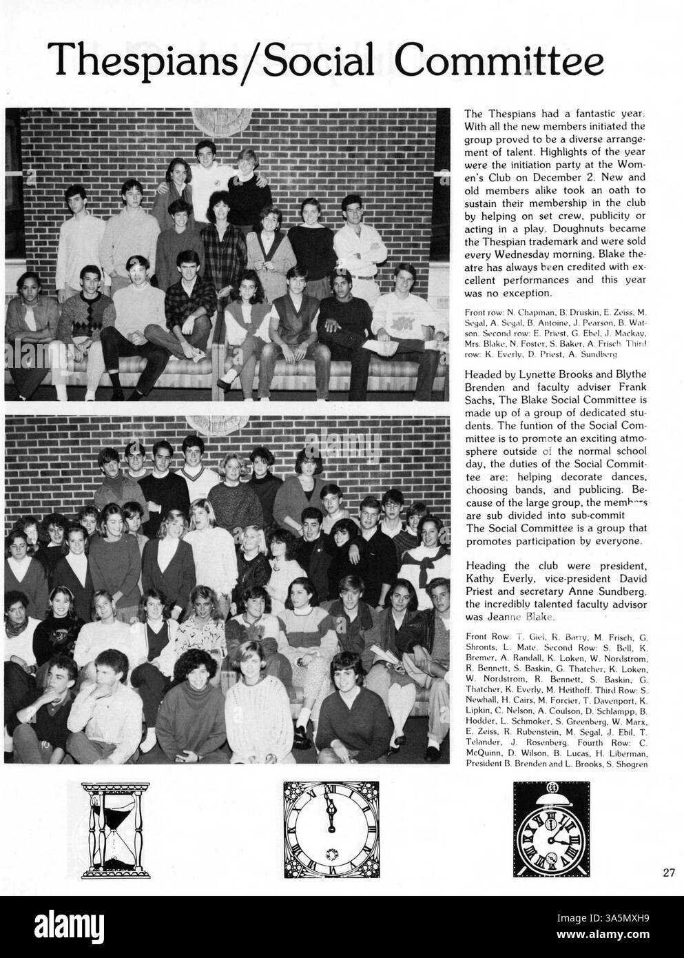 The 1986 edition of the Blake Yearbook, 'Reflections,' features the ...