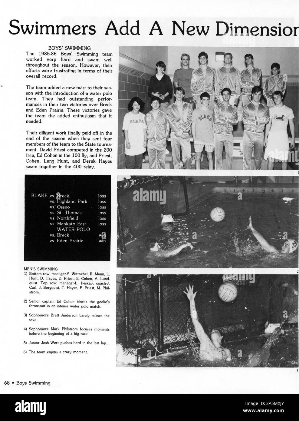 'Reflections,' the 1986 Blake Yearbook, offers an in-depth look at ...