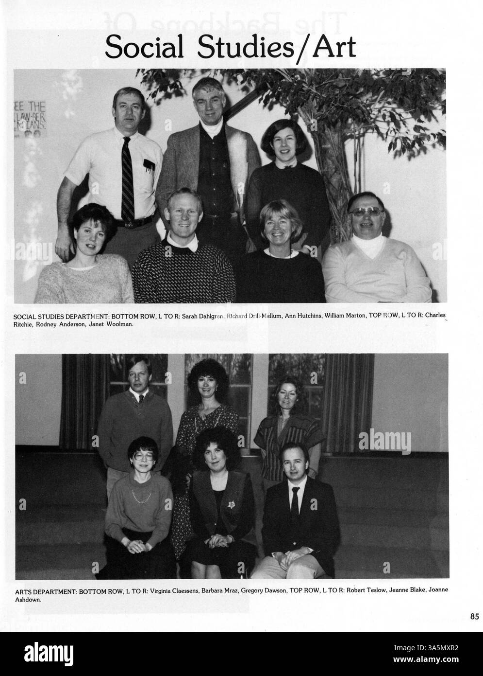 The 1986 Blake Yearbook, 'Reflections,' provides an account of student ...