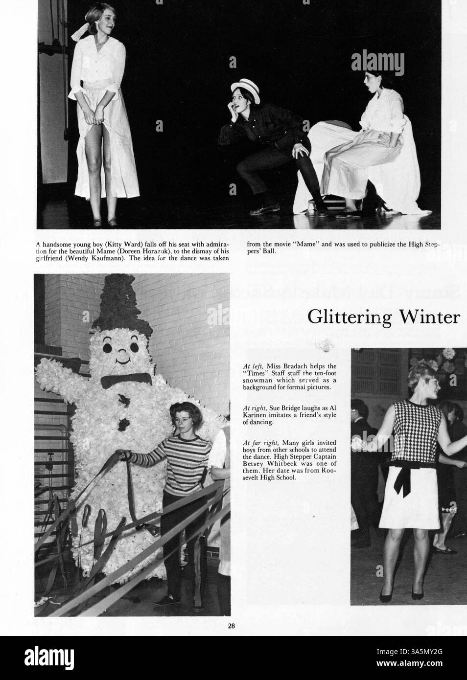 This 1967 west high yearbook documents student life hi-res stock ...