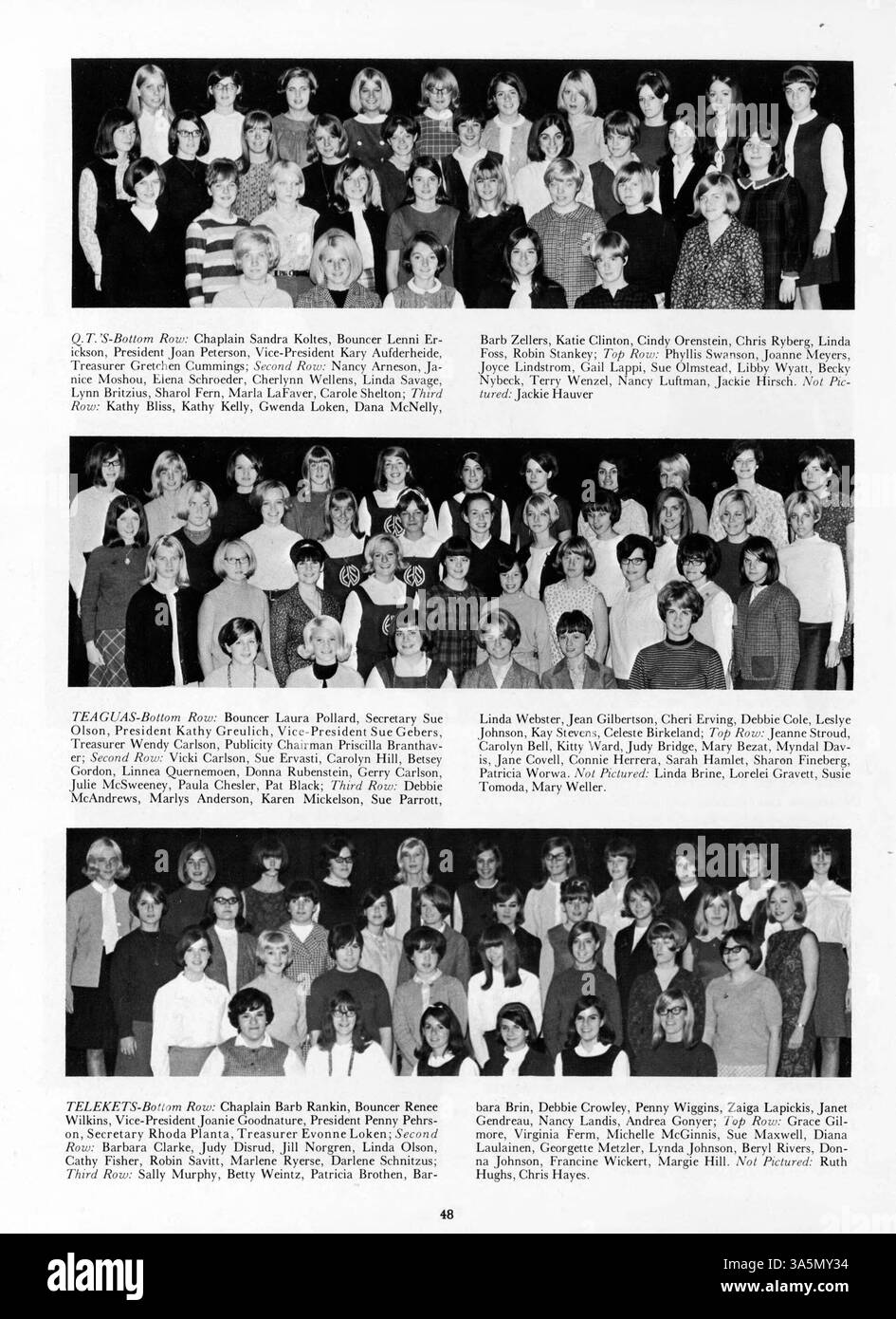Yearbook for 1967 documents the academic year at west high hi-res stock ...