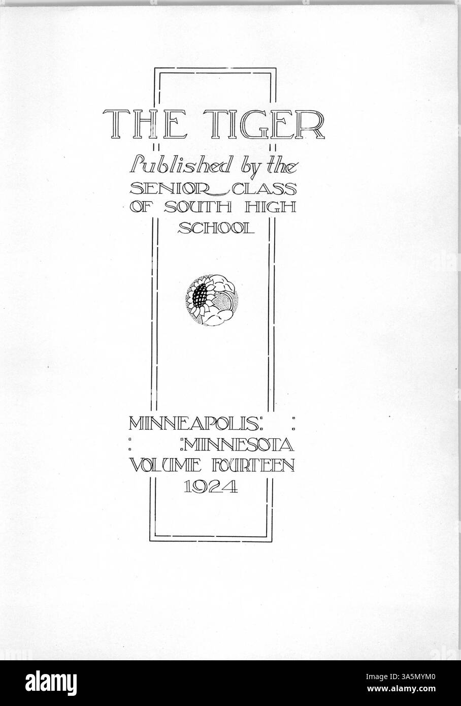 In this 1924 'Tiger' Yearbook, South High School documents the students, teachers, sports, and ...