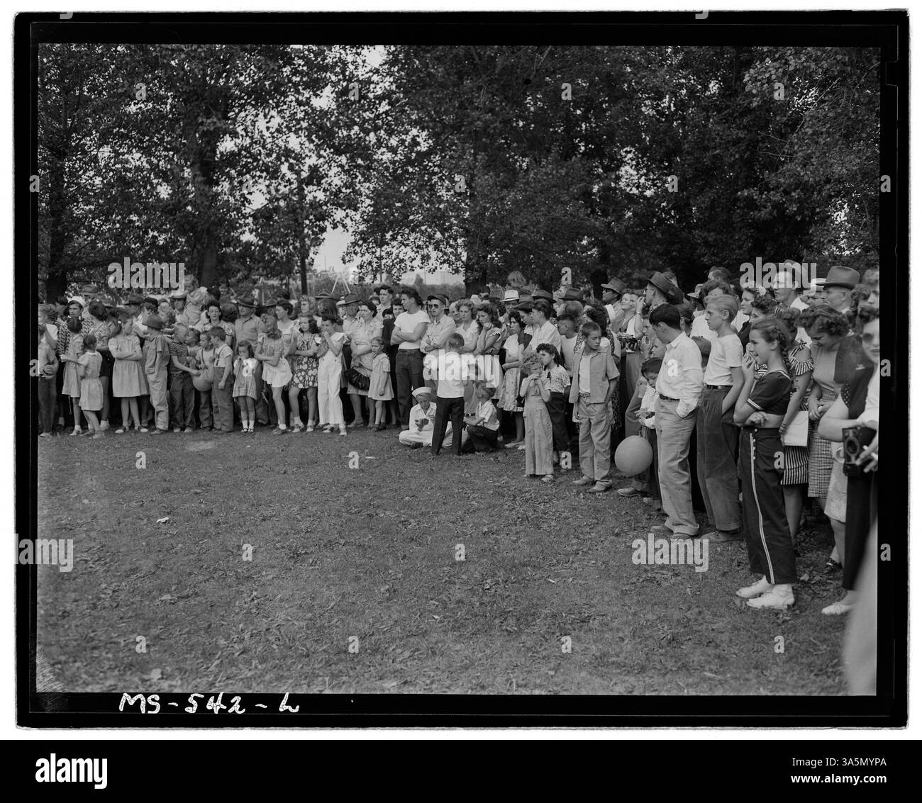 Family festival crowd Cut Out Stock Images & Pictures - Alamy