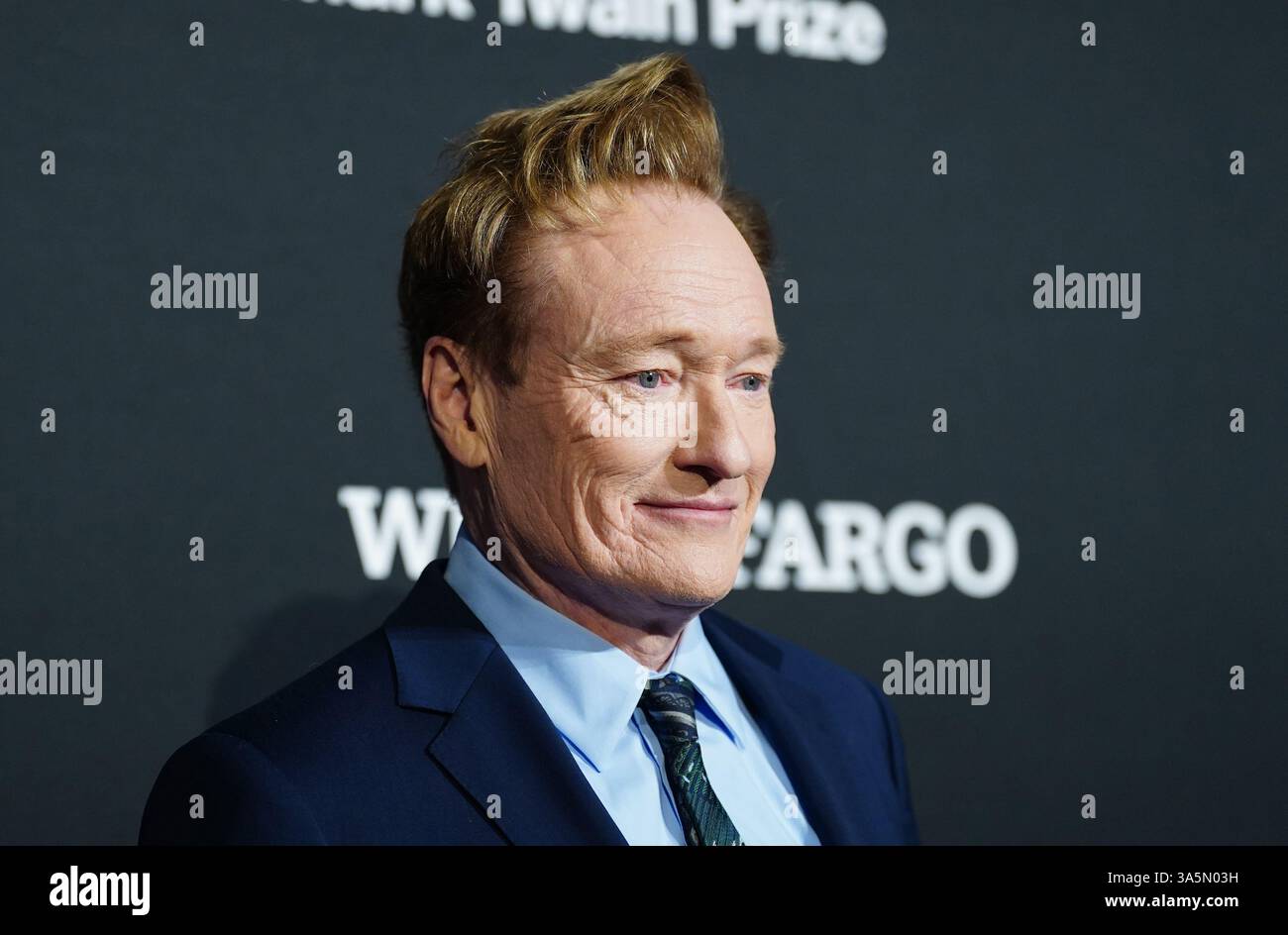 Conan O'Brien arrives on the red carpet for a ceremony to receive the ...