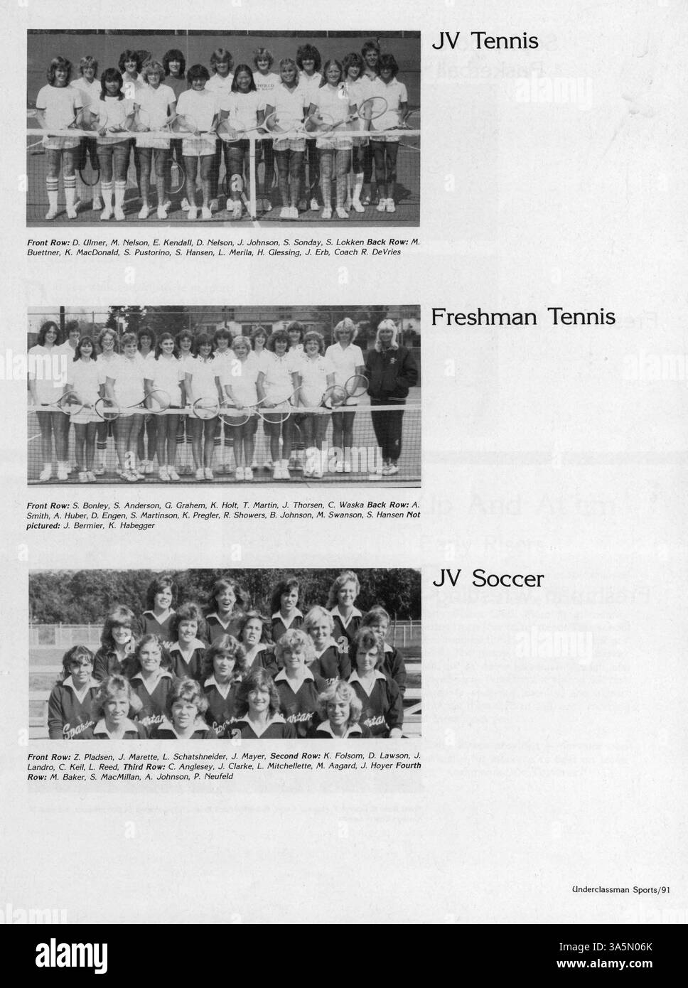 Yearbook from richfield high school reflects the 1982 1983 academic year hi-res stock ...