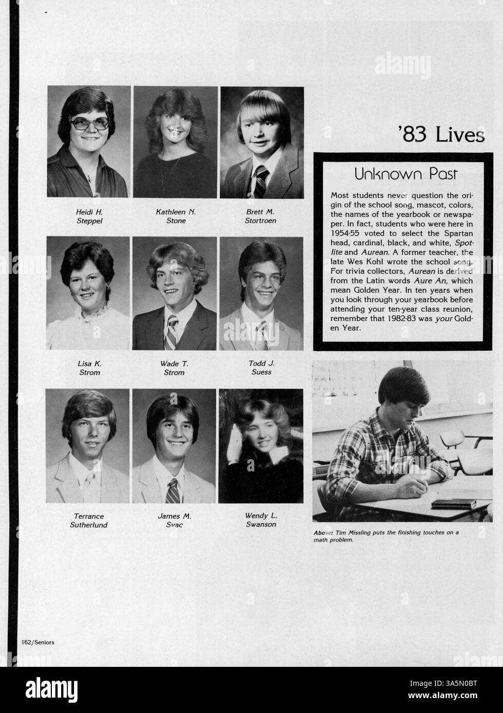 The 1983 'Aurean: Images '83' yearbook highlights the academic year of ...