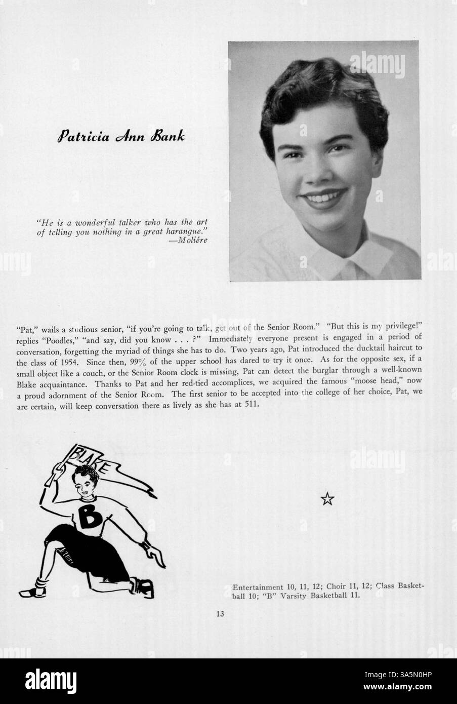 The 1954 Tatler yearbook from Northrop Collegiate documents the events, students, teachers, and ...