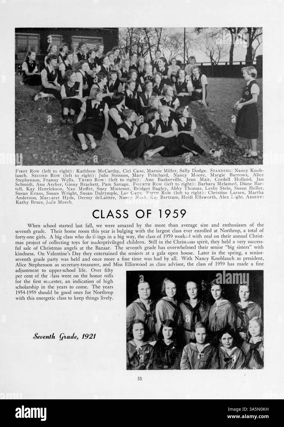 The 1954 Northrop Collegiate Yearbook highlights the student body ...