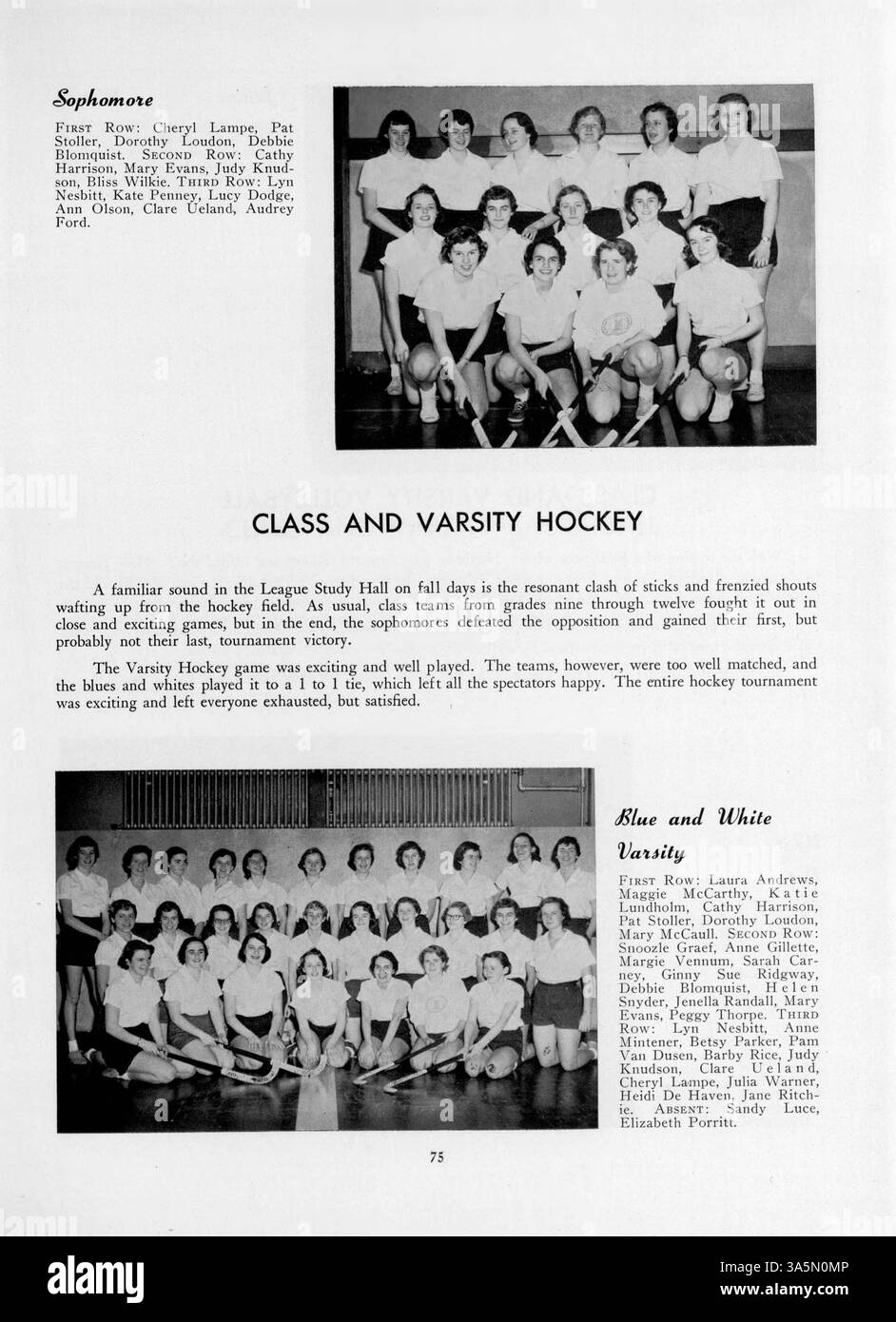 This 1954 Tatler yearbook from Northrop Collegiate records the students ...