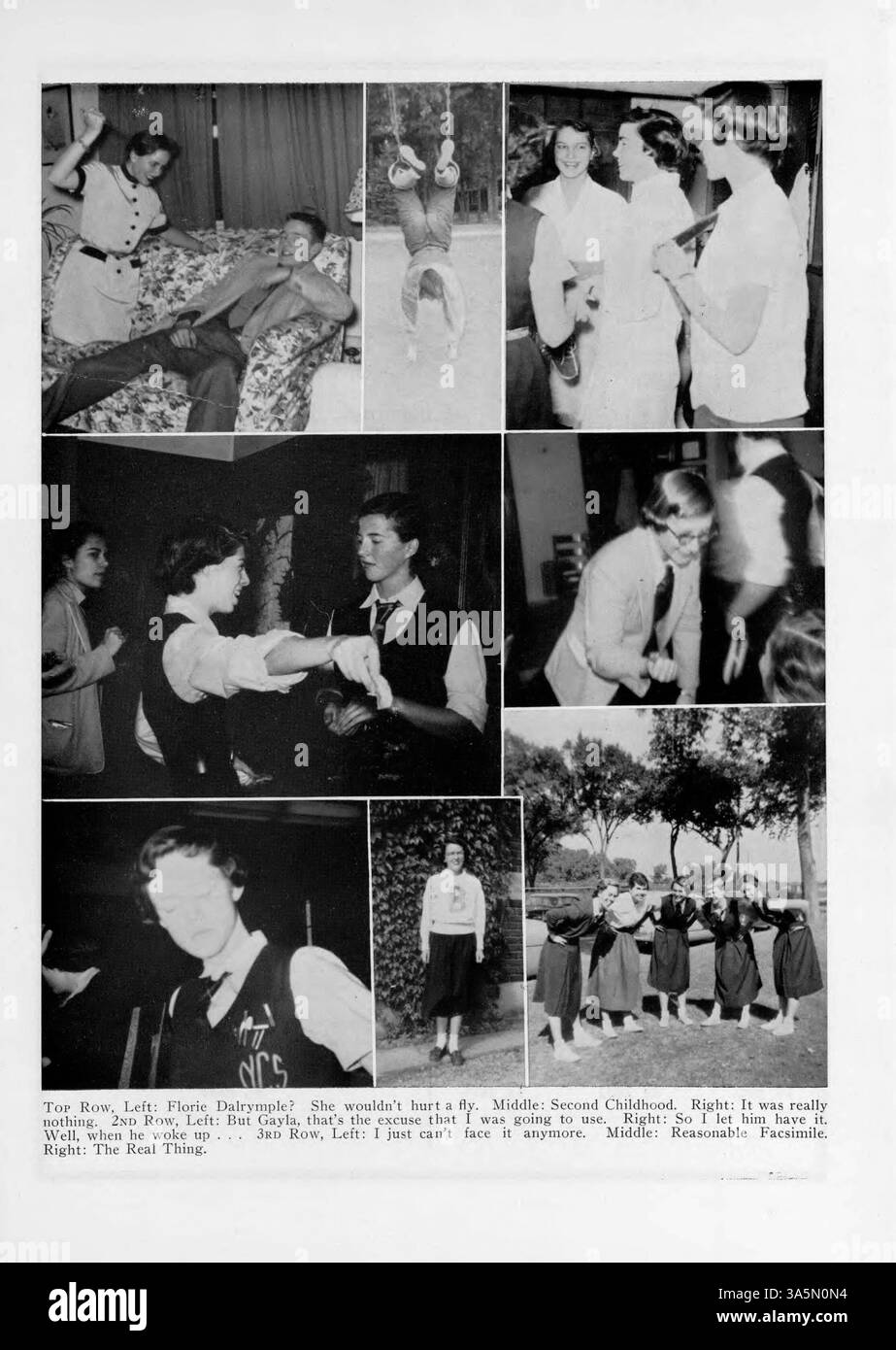 The 1954 edition of the Tatler yearbook records the academic and ...