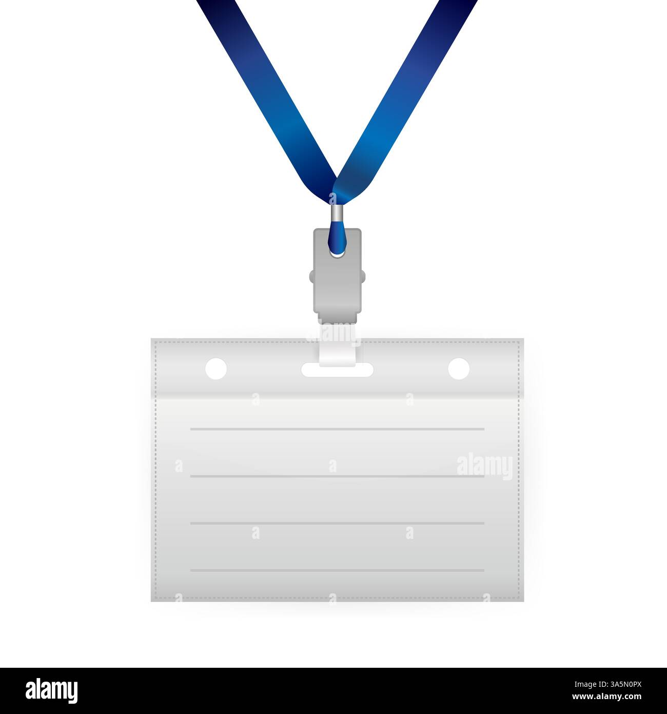 Card with name tag ampty on white background. Vector design. Blank ...