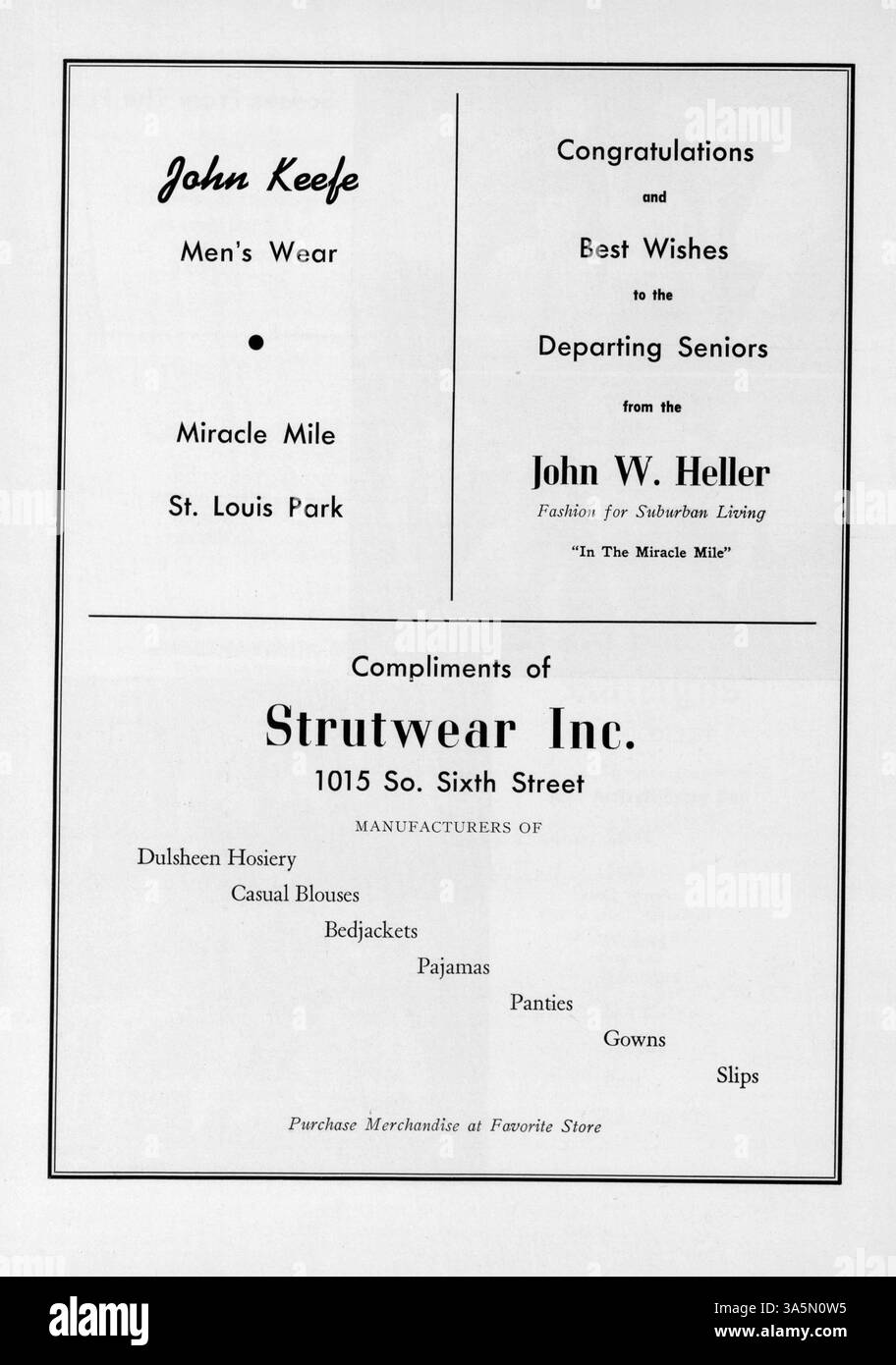 The 1954 Northrop Collegiate Yearbook captures the school year’s ...