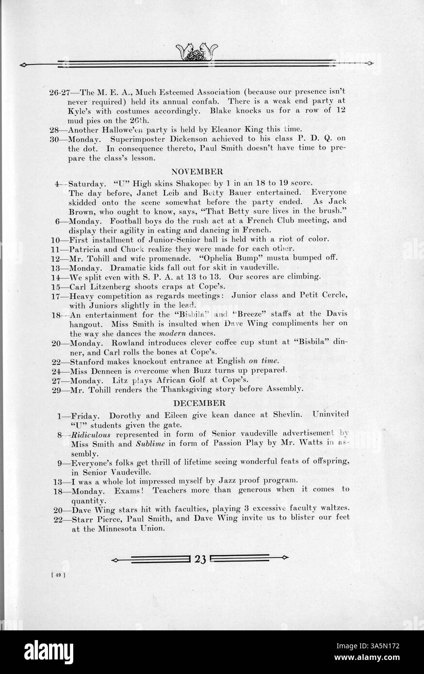 This 1923 yearbook from University High School, titled 'Bisbila ...