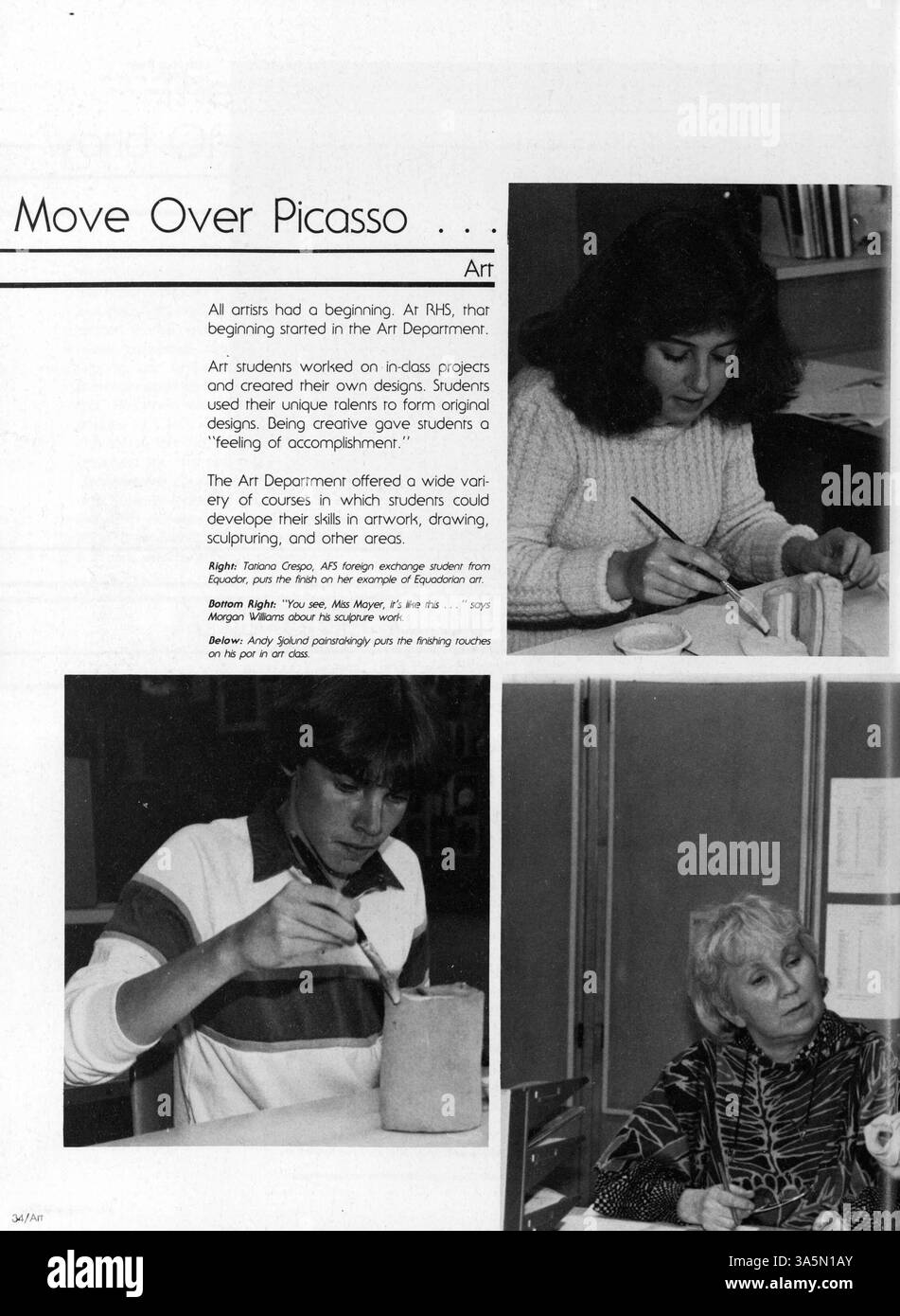 Richfield High School's 1985 yearbook, Aurean 85, provides a ...