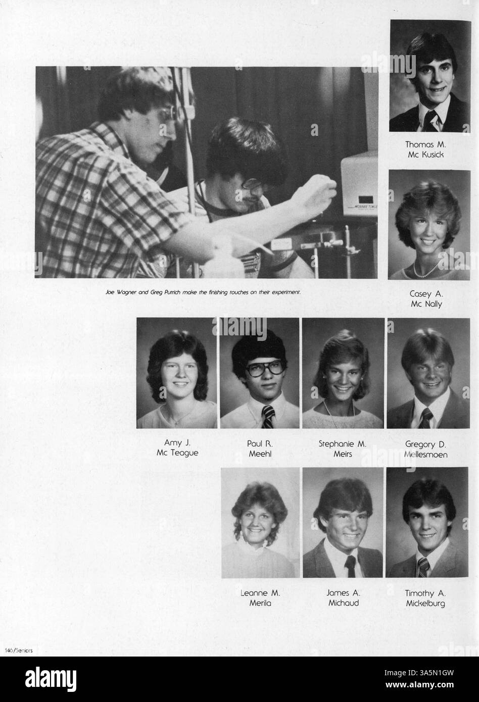 The 1985 yearbook from richfield high school includes photograph hi-res ...