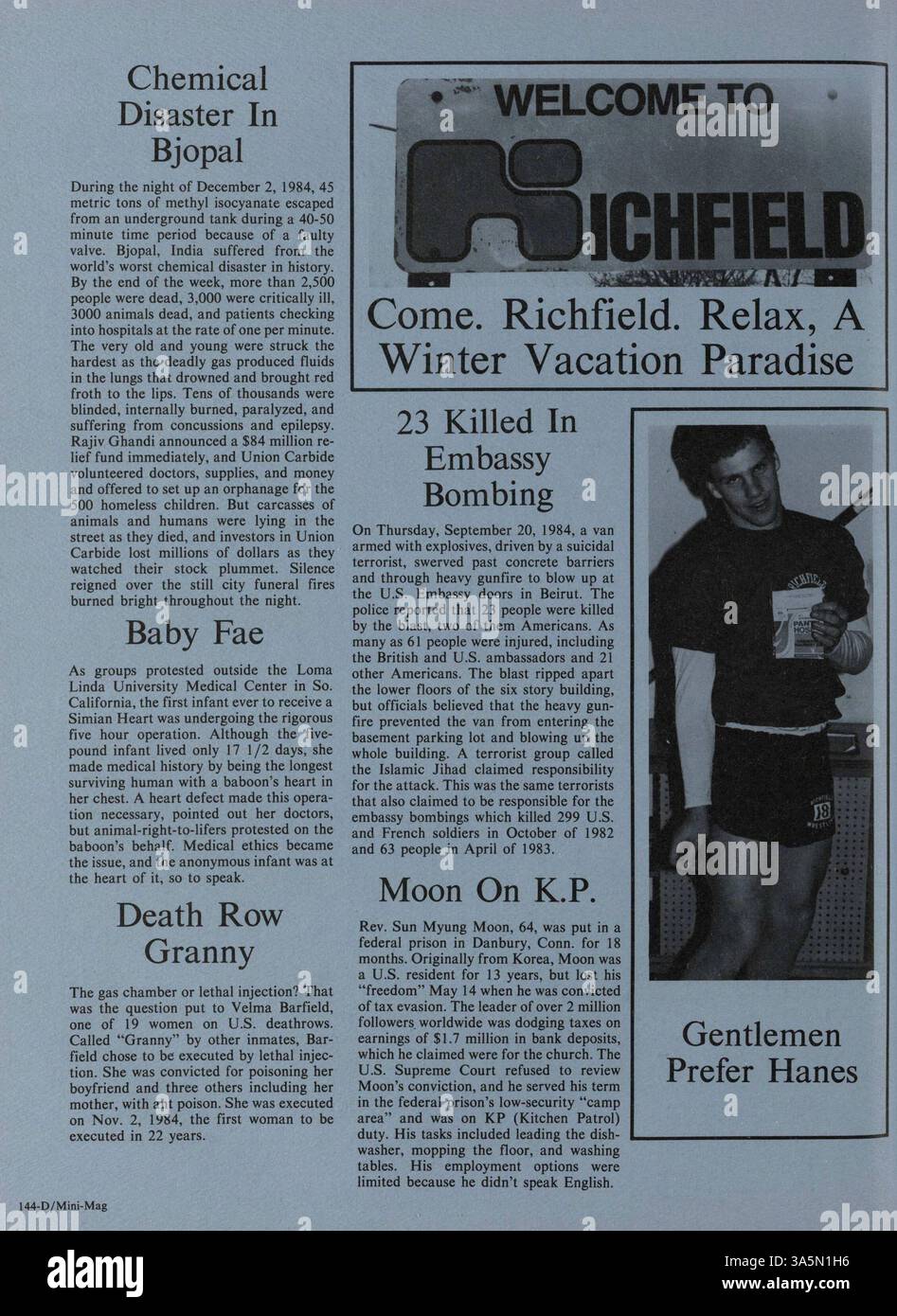 Richfield high schools 1985 yearbook captures highlights of stu hi-res ...