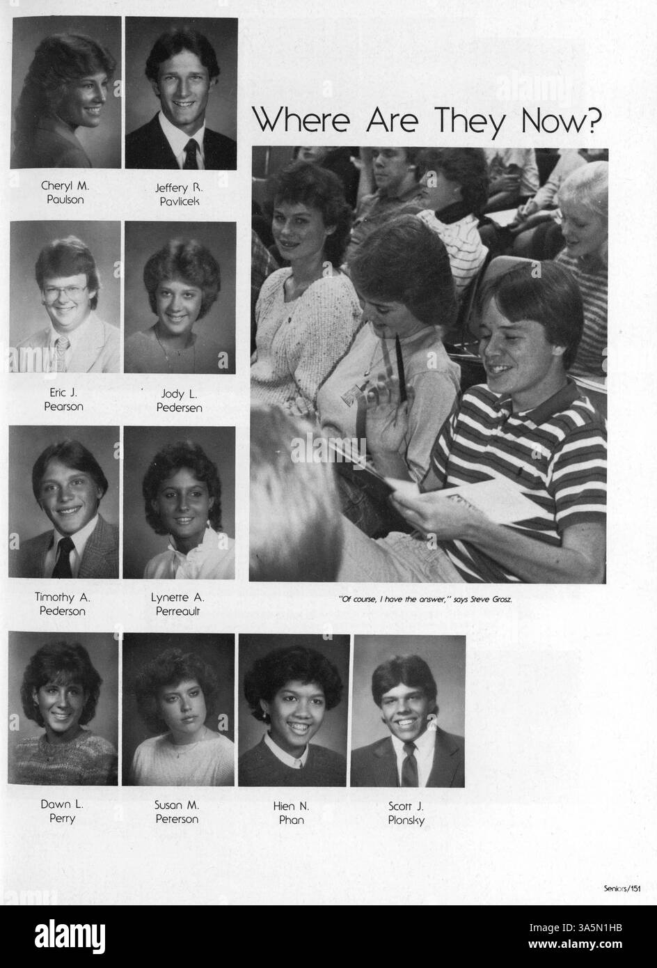The 1985 Richfield High School yearbook features the students, teachers ...