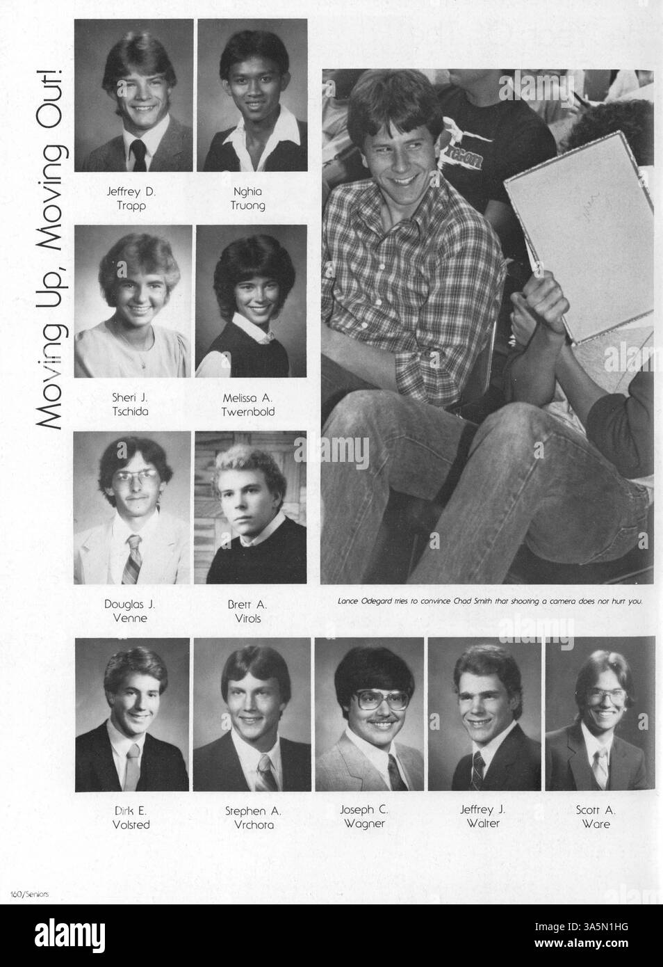 This high school yearbook from 1985 showcases students, teachers, clubs ...