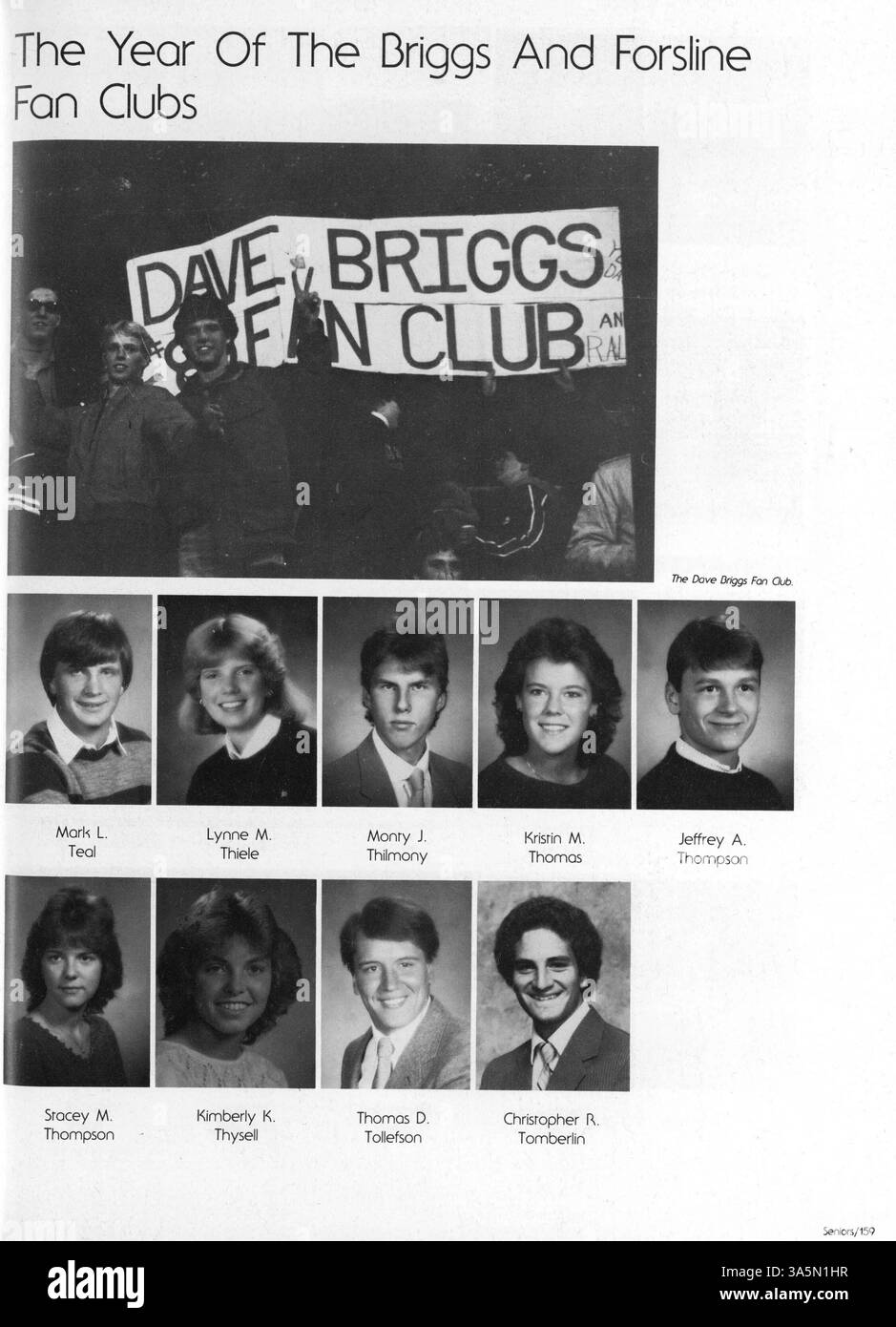 The 1985 yearbook for richfield high school showcases the students hi ...