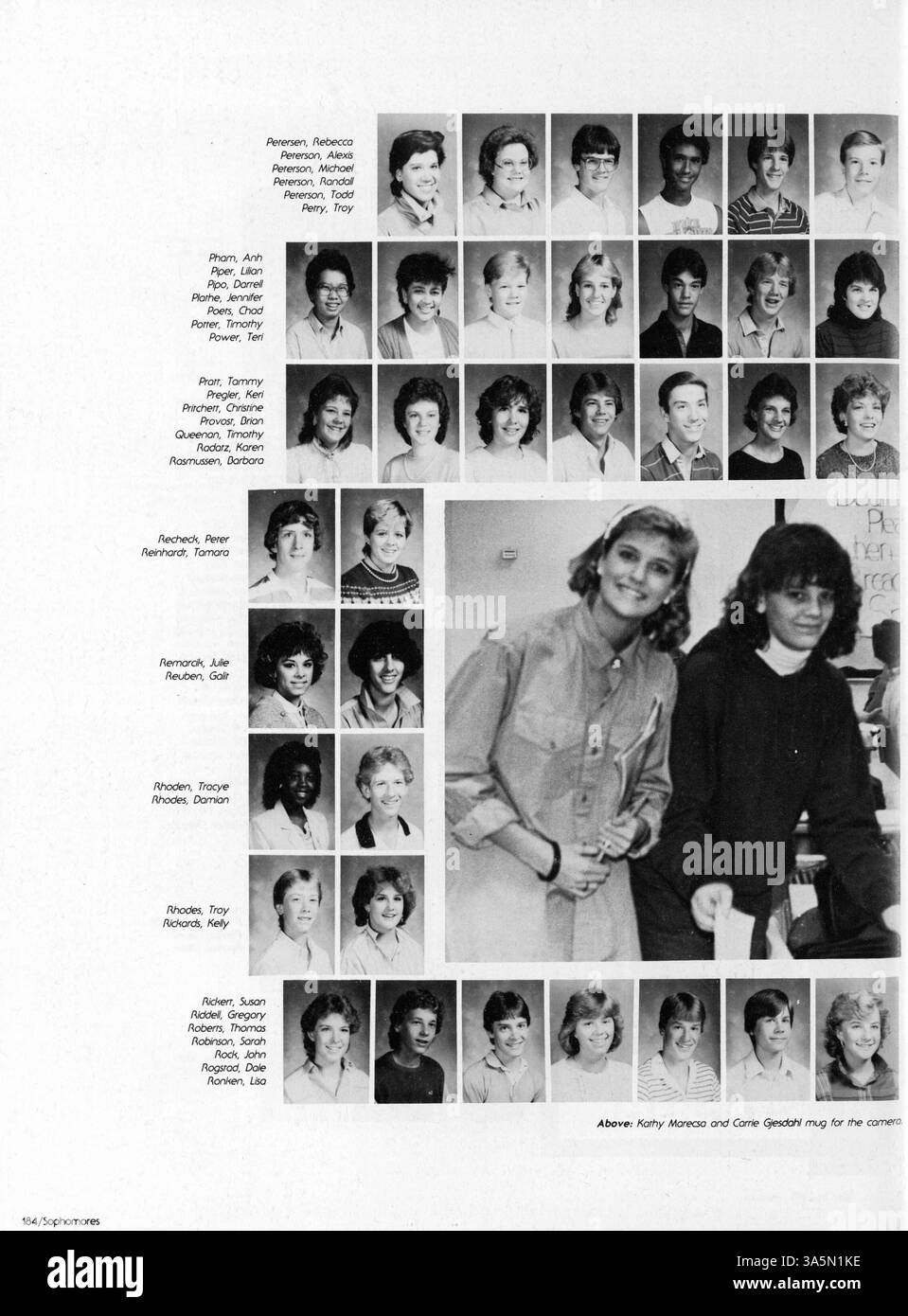 The 1985 yearbook highlights the activities, sports, and student life ...