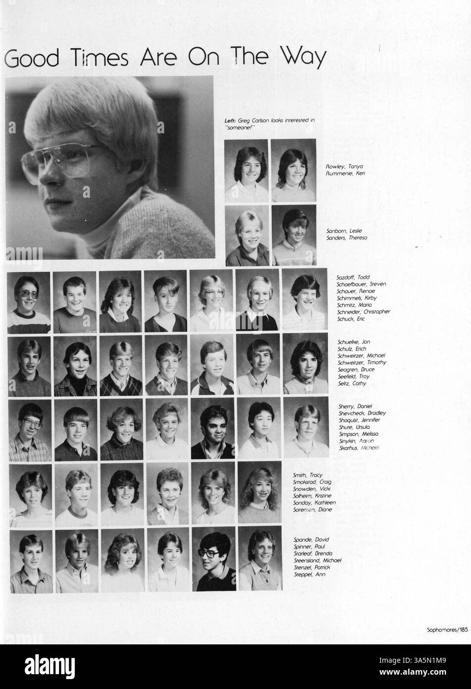 The yearbook from 1985 features memories from Richfield High School ...