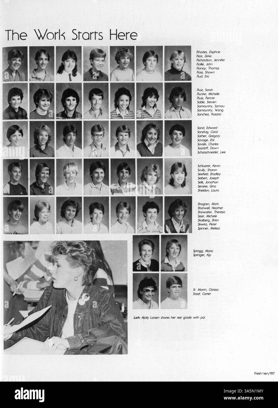 The 1985 yearbook from Richfield High School showcases key student ...