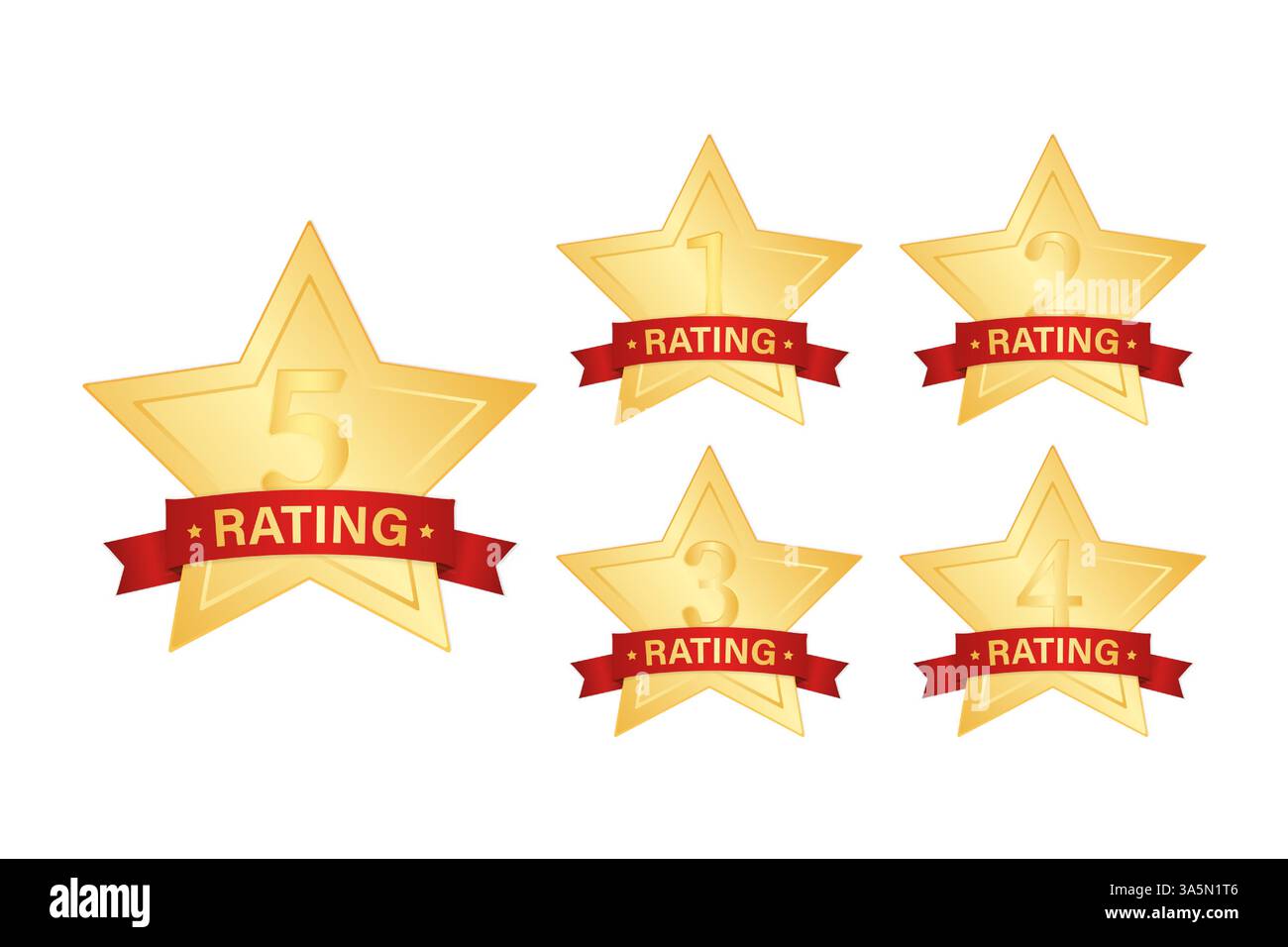 Gold star icon on white background. Bright star. Award vector ...