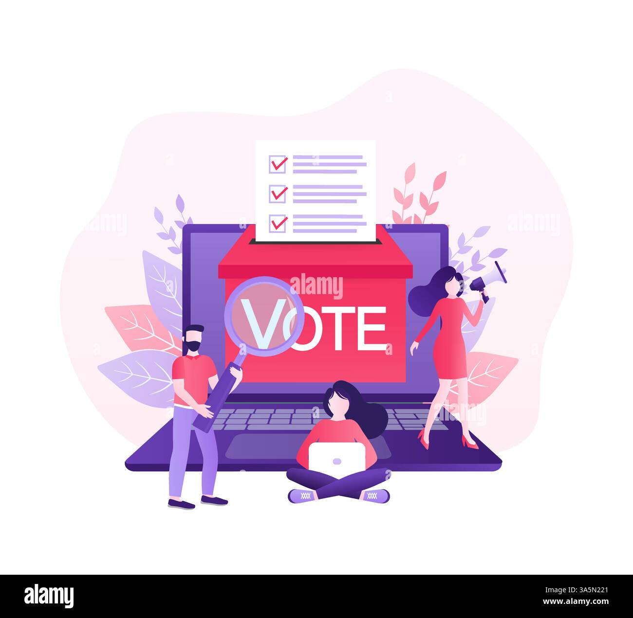 Cartoon icon. Cartoon character. Flat vote people for concept design ...