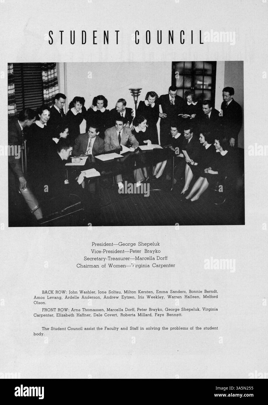 This 1947 Yearbook from North Central Bible Institute showcases the academic, spiritual, and ...