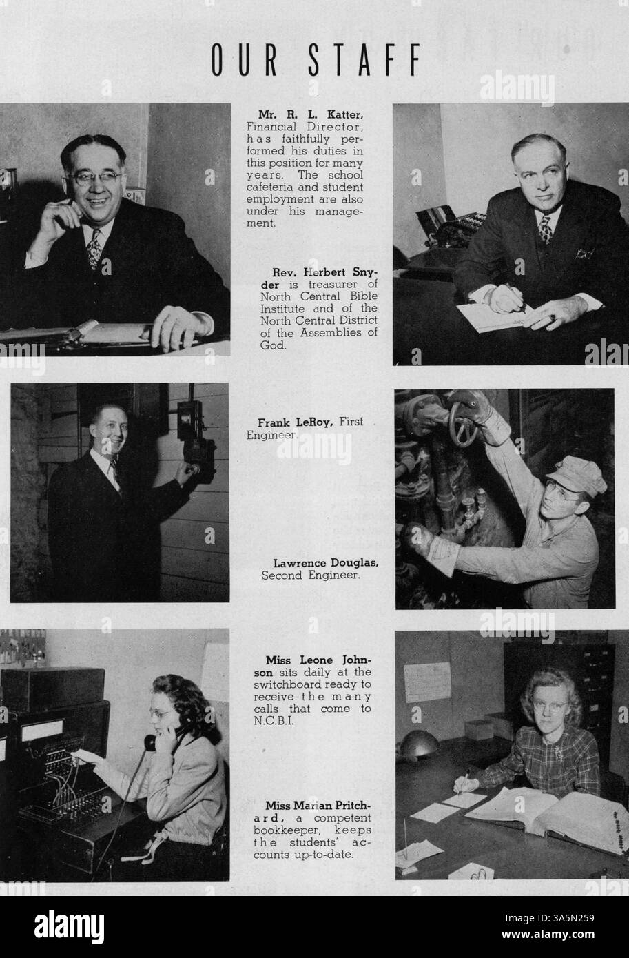 Showcasing key events from the 1946 1947 school year hi-res stock ...
