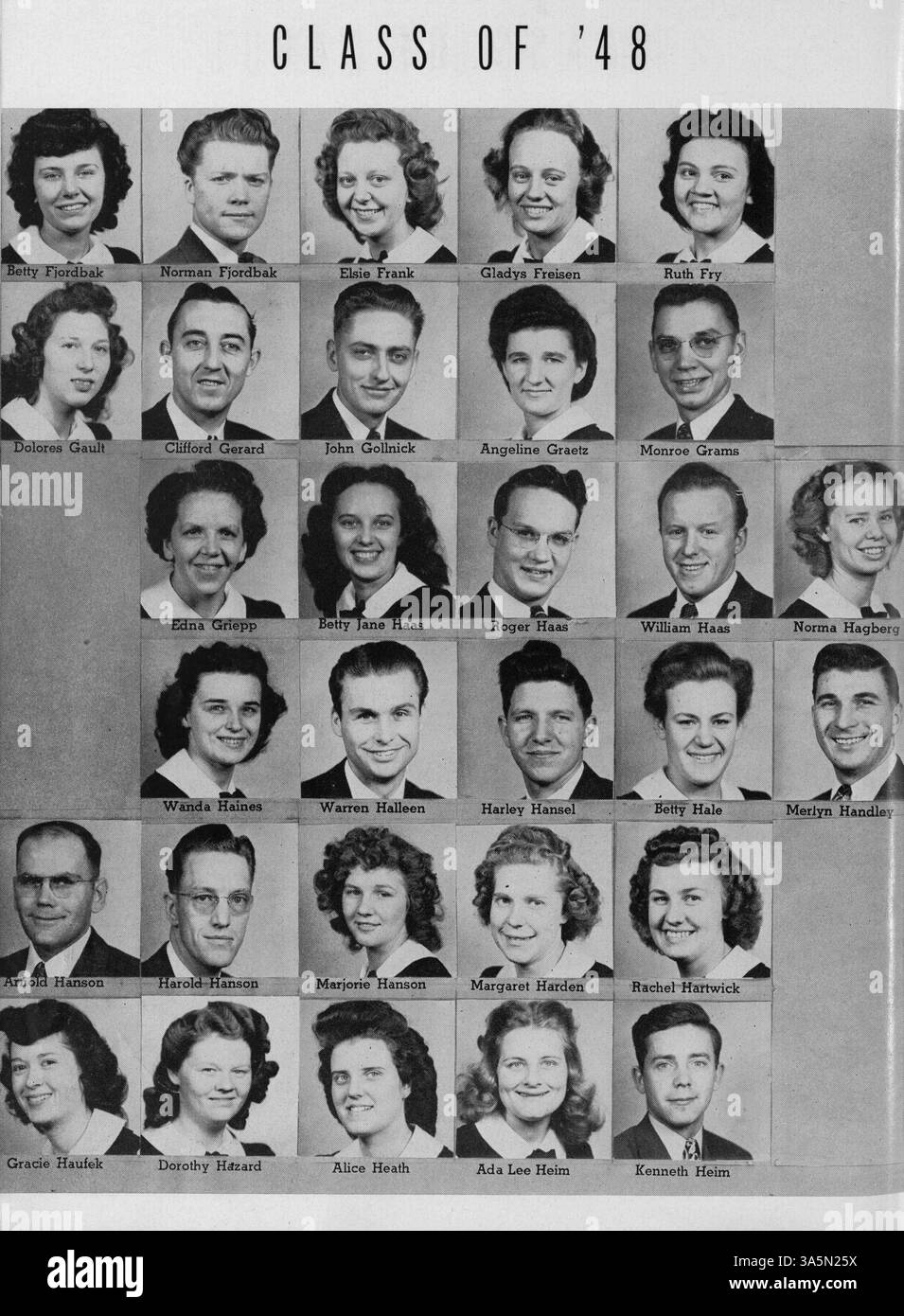 The 1947 Yearbook of North Central Bible Institute features key ...