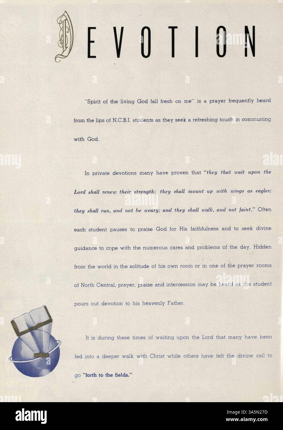 This yearbook from North Central Bible Institute highlights the student ...