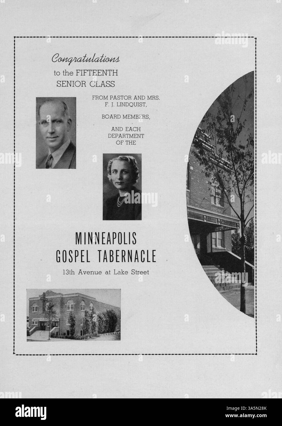 The 1947 yearbook of North Central Bible Institute provides a ...
